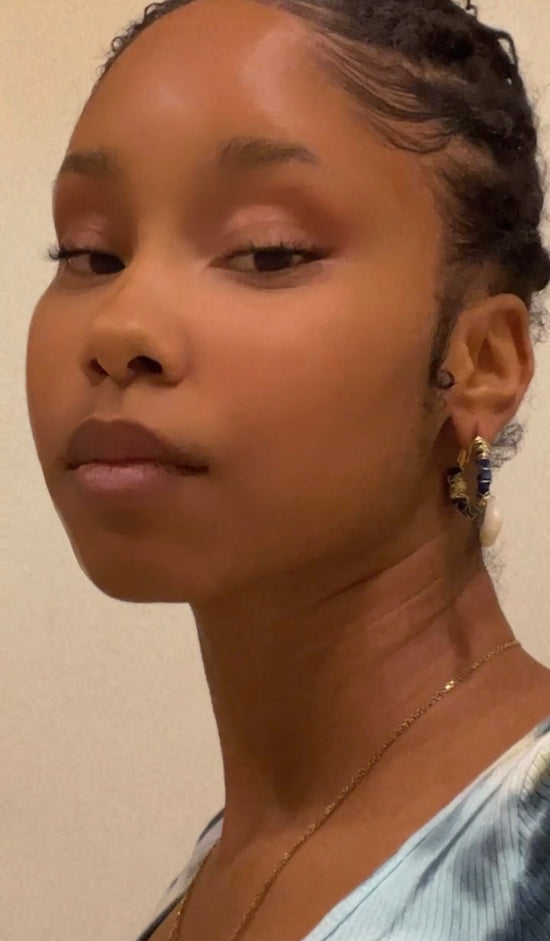 Yeye’s Indigo Earrings – by Thandiwe